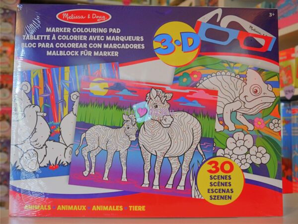 30 Coloriages 3D Animaux - Melissa & Doug