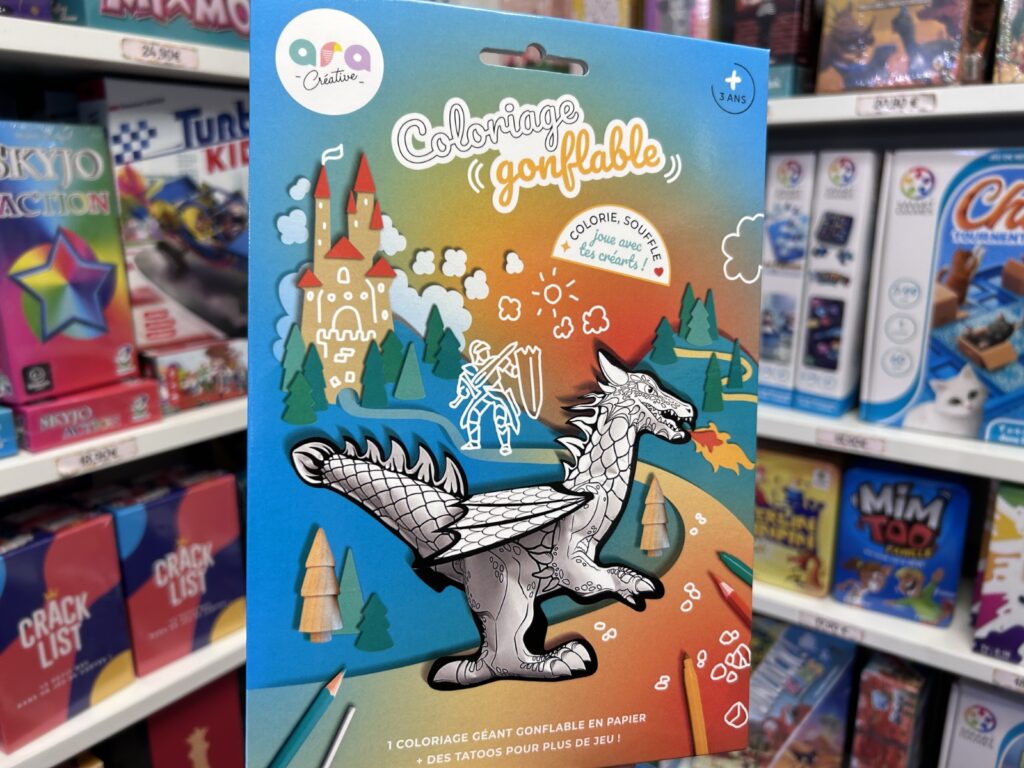 Coloriage Gonflable Dragon - Au Coeur du Jeu